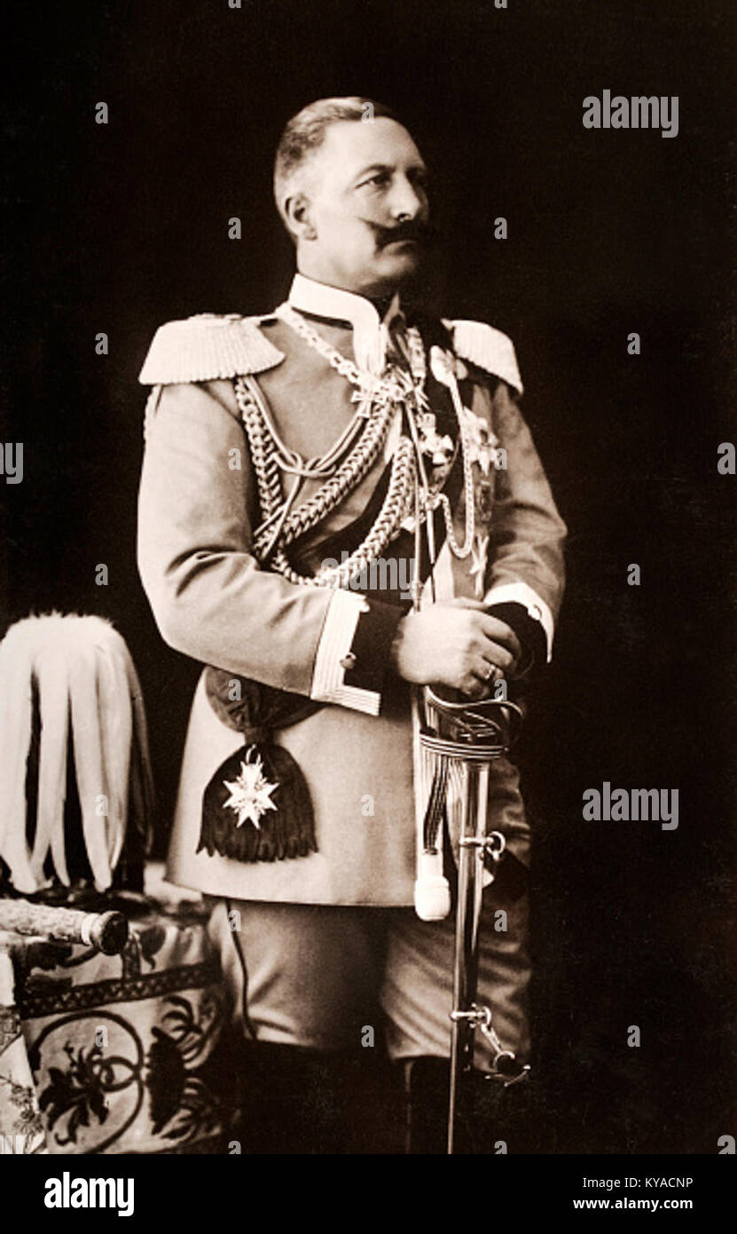 Kaiser Wilhelm II, the German Emperor, pictured around 1910, is known ...