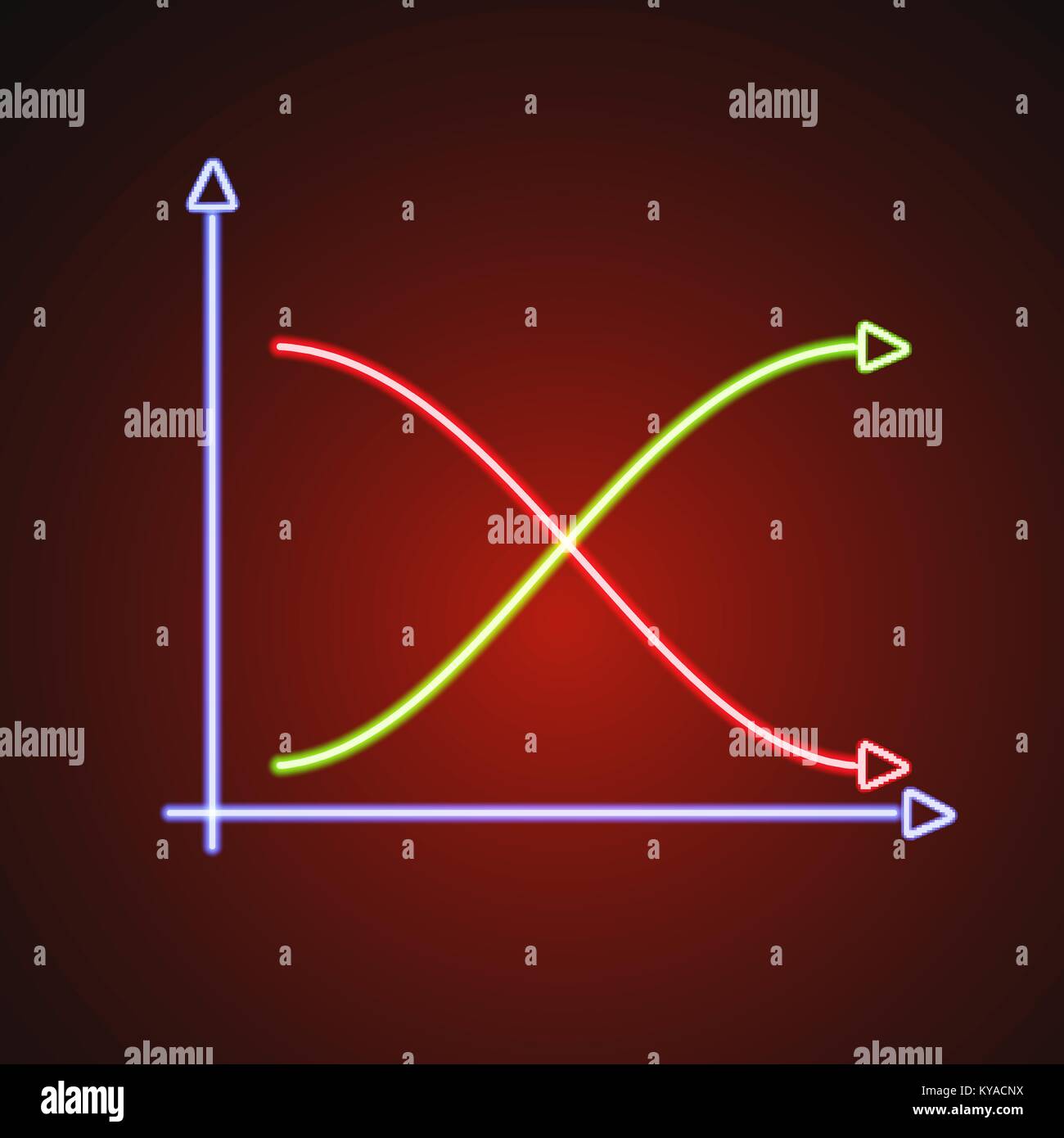 Glowing graph Stock Vector Images - Alamy
