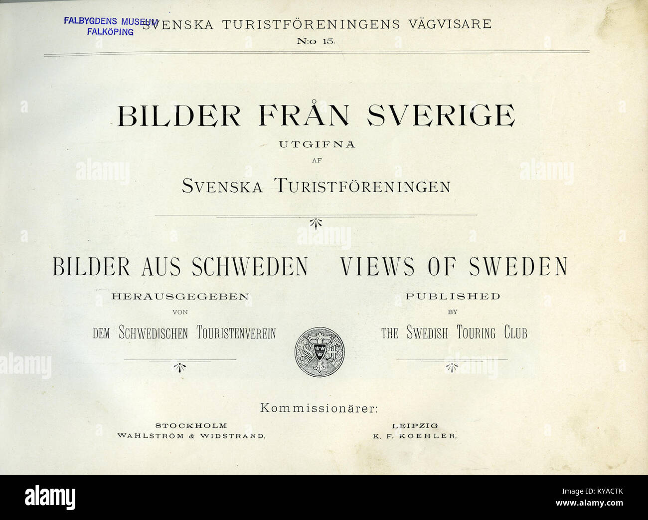 STF, Bilder från Sverige (1897) titelblad Stock Photo - Alamy