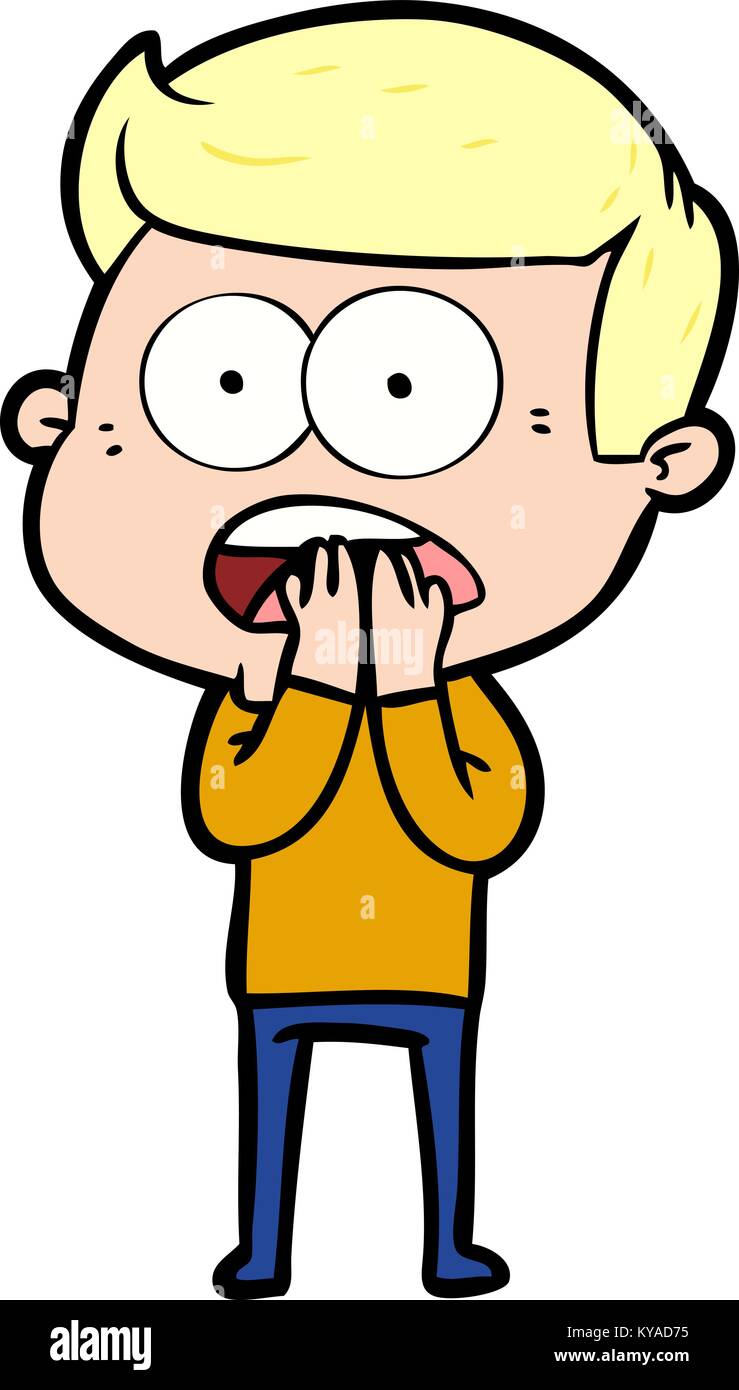 cartoon shocked man Stock Vector Image & Art - Alamy