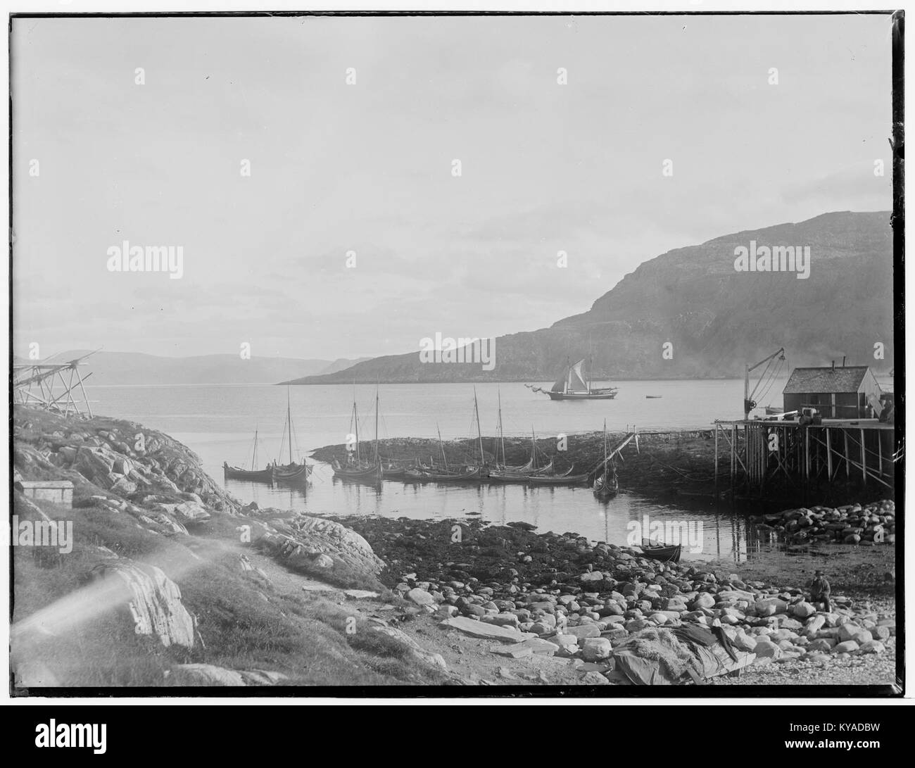 Panorama III depicts the landscape of Renø in Finnmark County, Norway ...