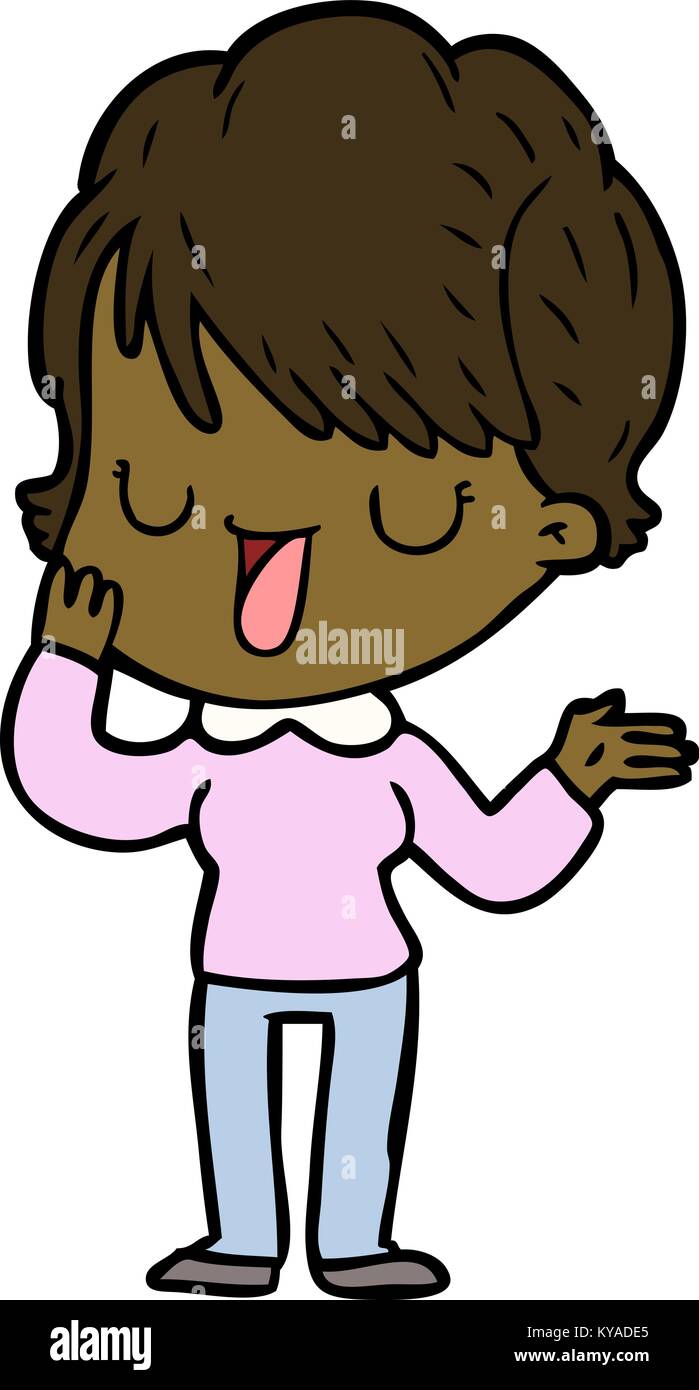 cartoon woman talking Stock Vector Image & Art - Alamy