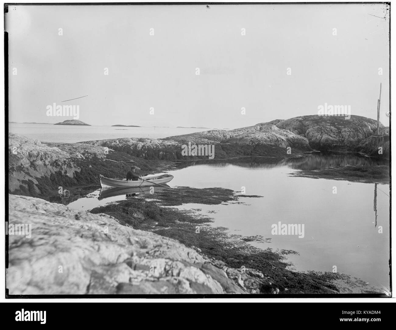 Summer landscape at Sandsungv, Nordlands Amt, Norway, capturing natural ...