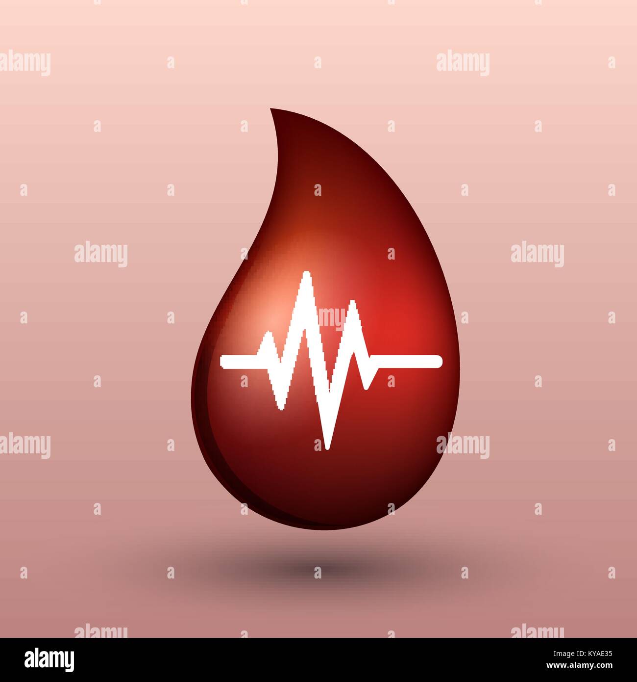 Concept of blood pressure and cardiovascular health - realistic blood ...