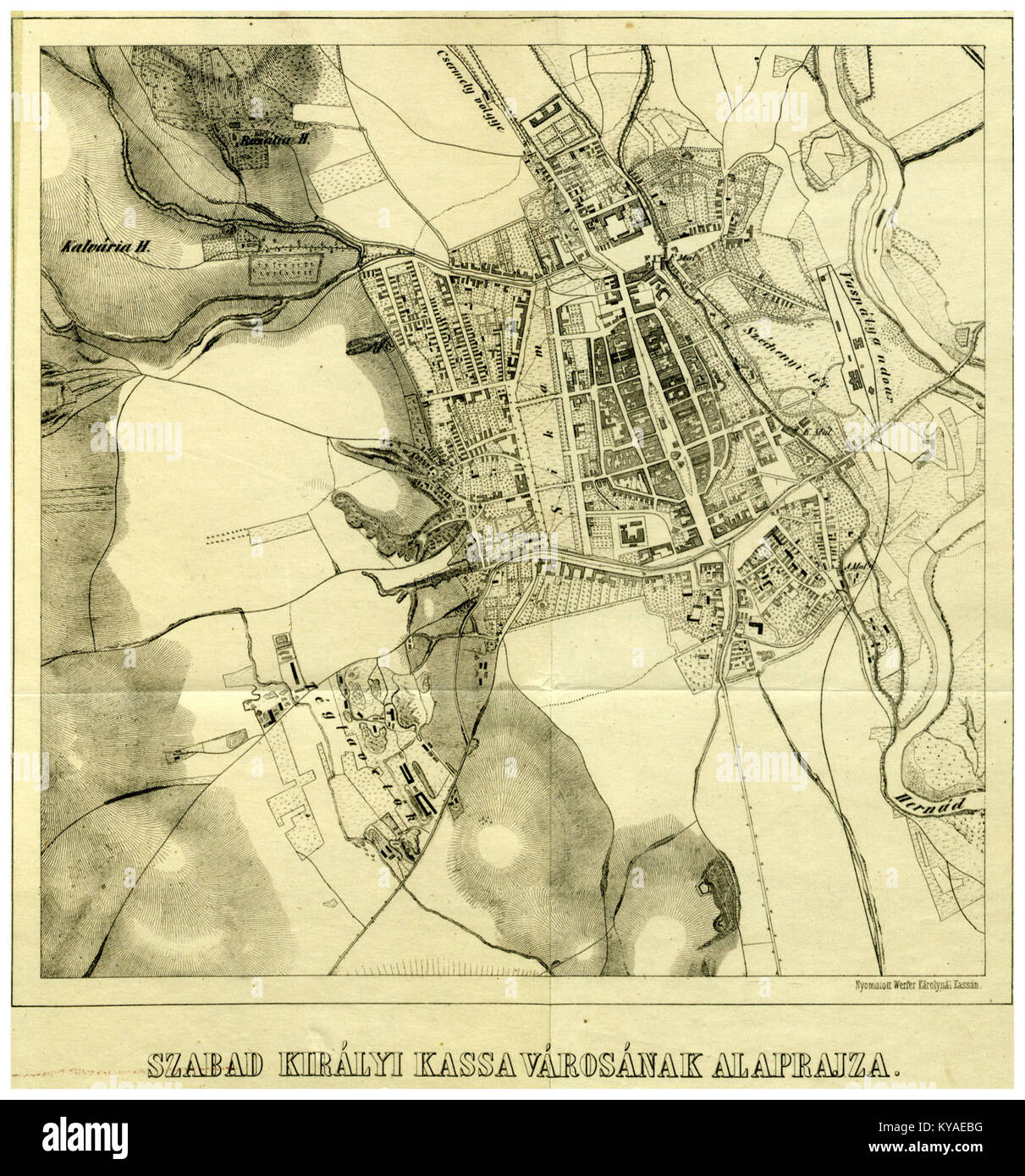 Kosice map hi-res stock photography and images - Alamy