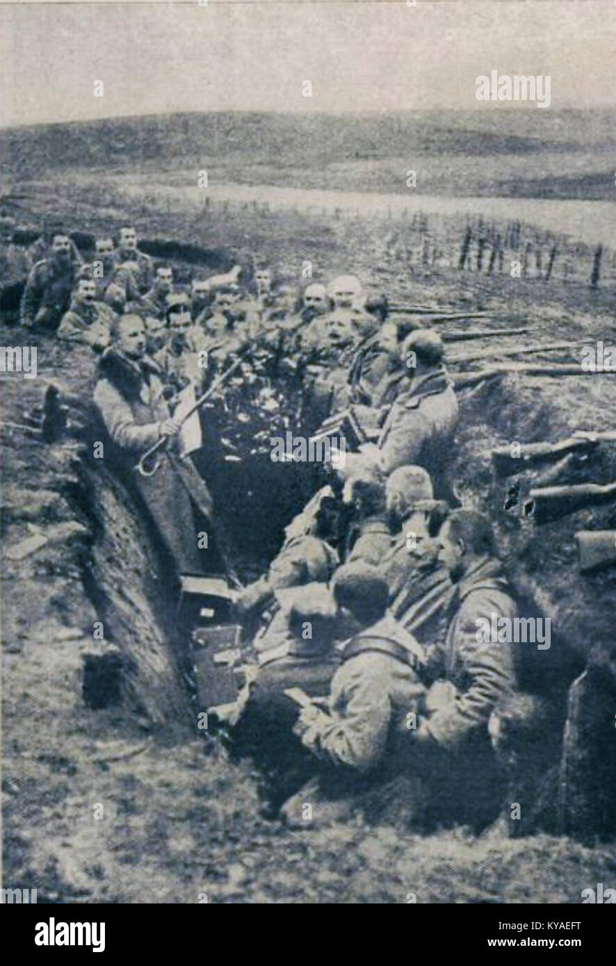 During World War I, soldiers spent Christmas Eve on the front lines ...