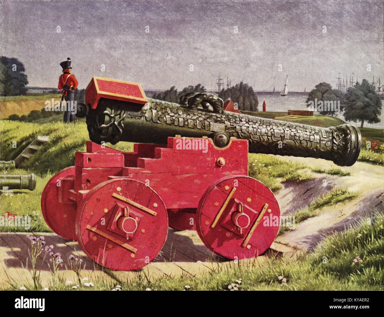 Historical cannon painting hi-res stock photography and images - Alamy