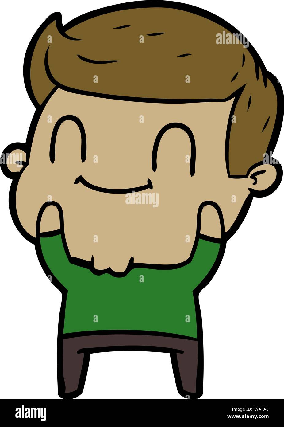 cartoon friendly man Stock Vector Image & Art - Alamy