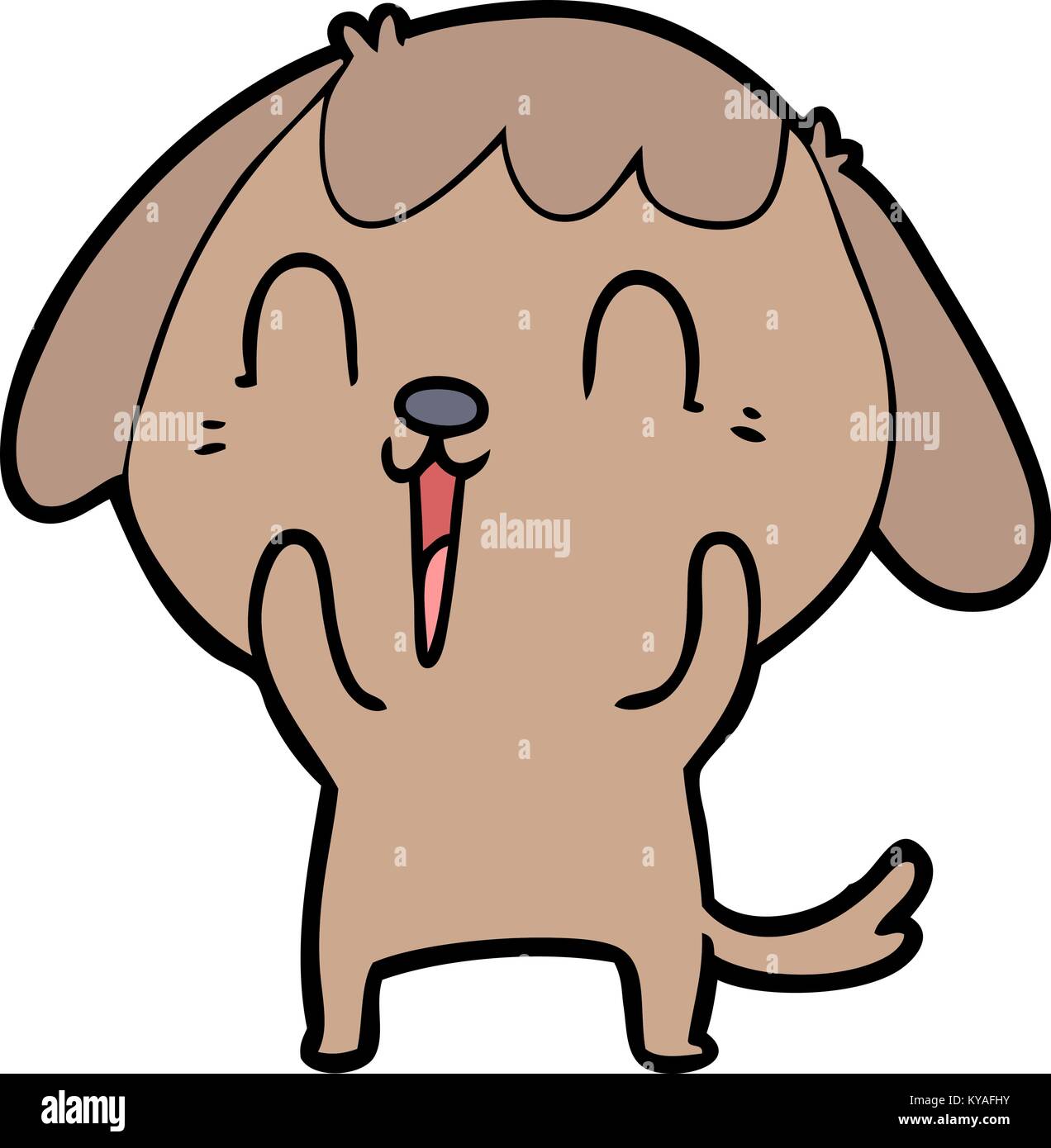 cute cartoon dog Stock Vector Image & Art - Alamy