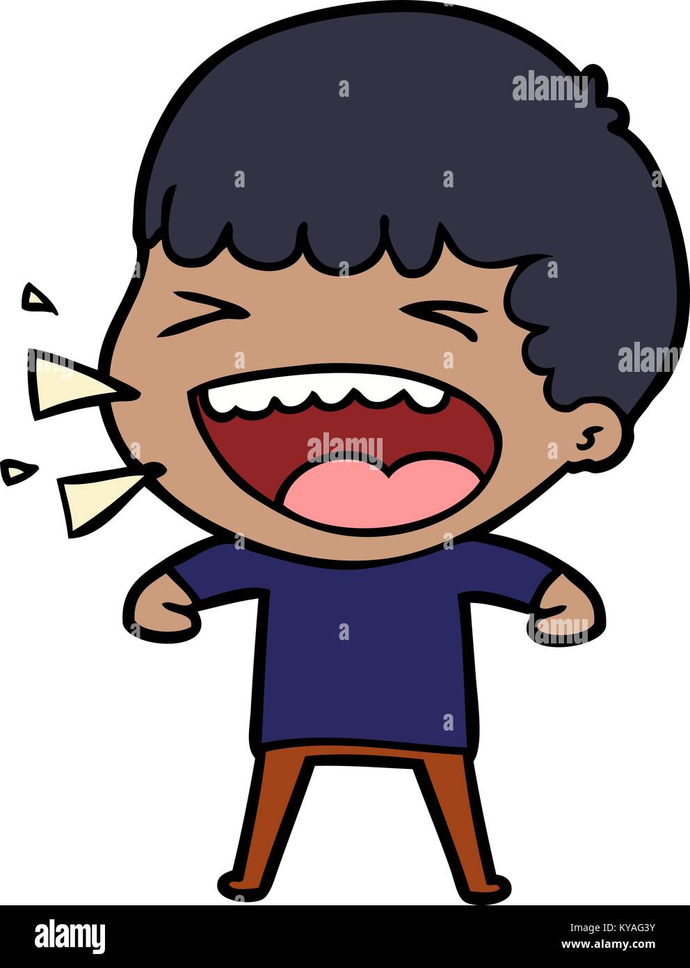 cartoon laughing man Stock Vector Image & Art - Alamy