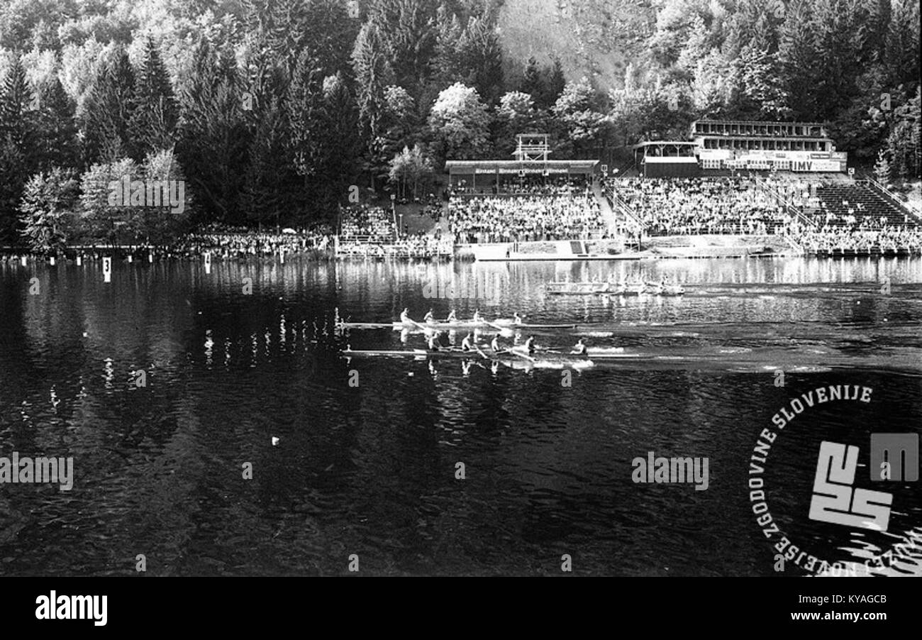 The 1966 World Rowing Championship held at Lake Bled in Slovenia ...