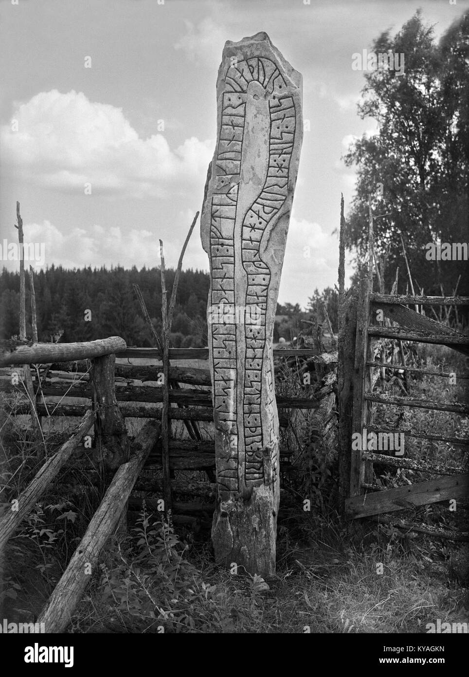Stone rune Black and White Stock Photos & Images - Alamy
