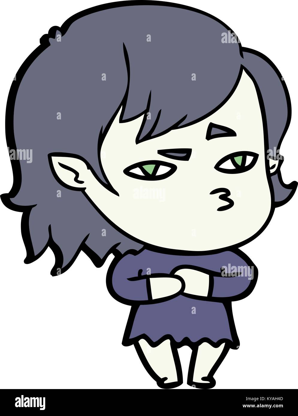 cartoon vampire girl Stock Vector Image & Art - Alamy