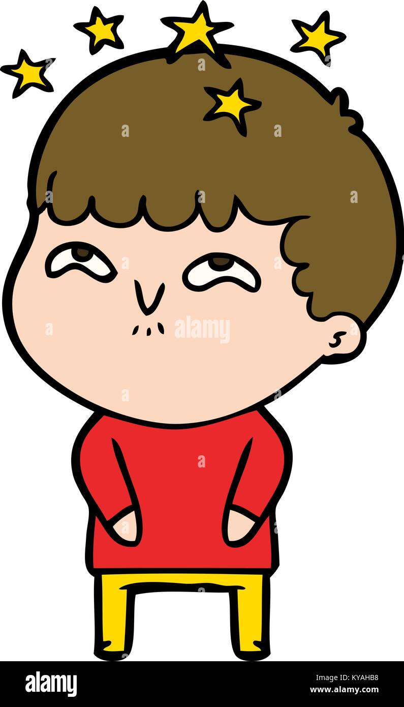 cartoon amazed boy Stock Vector Image & Art - Alamy