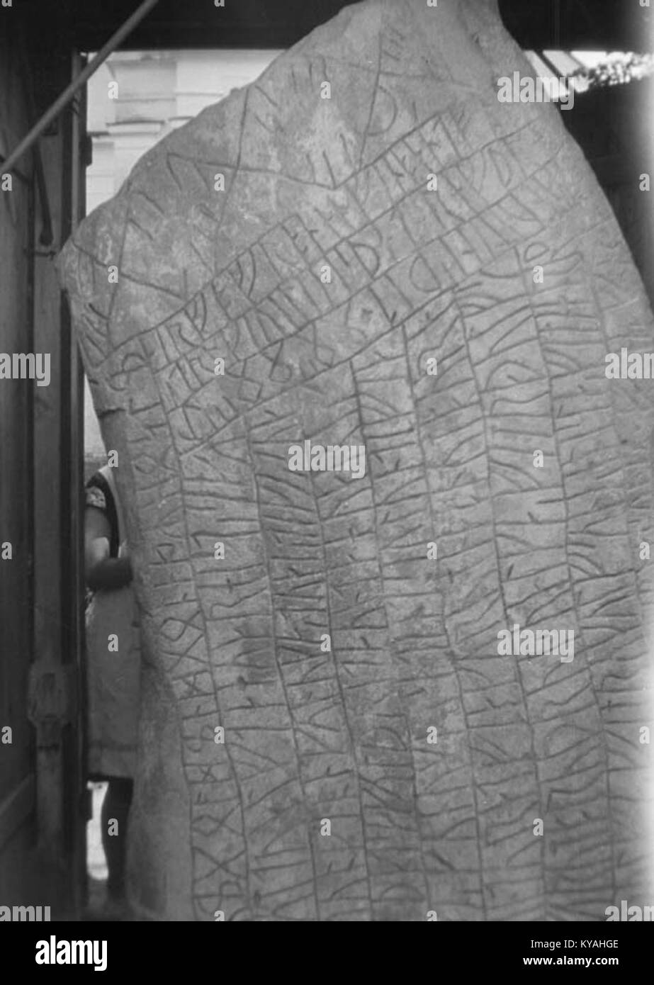 The Rökstenen, or Rök Runestone, is an ancient Swedish monument that is ...