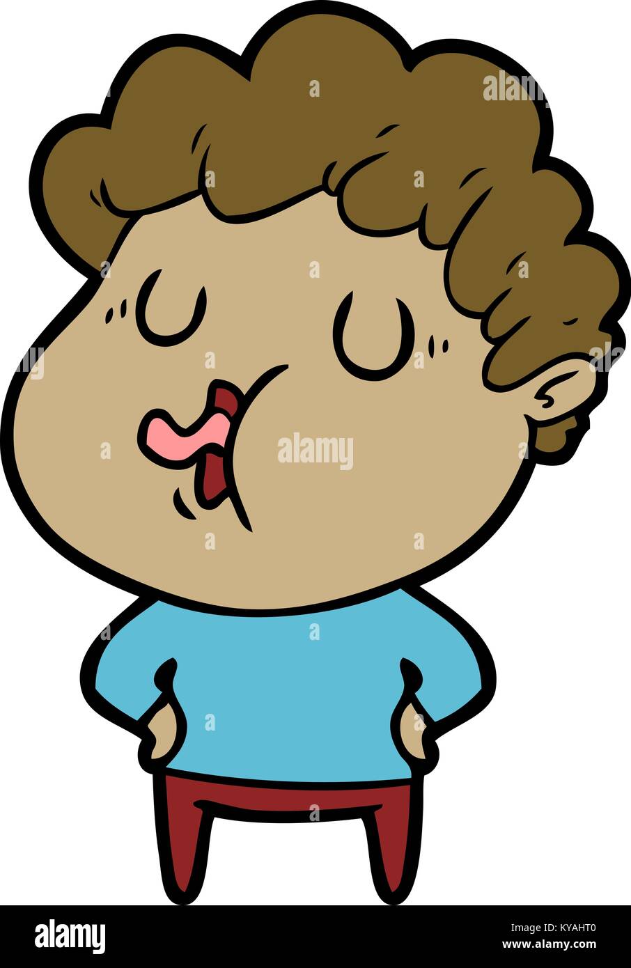 cartoon man singing Stock Vector Image & Art - Alamy