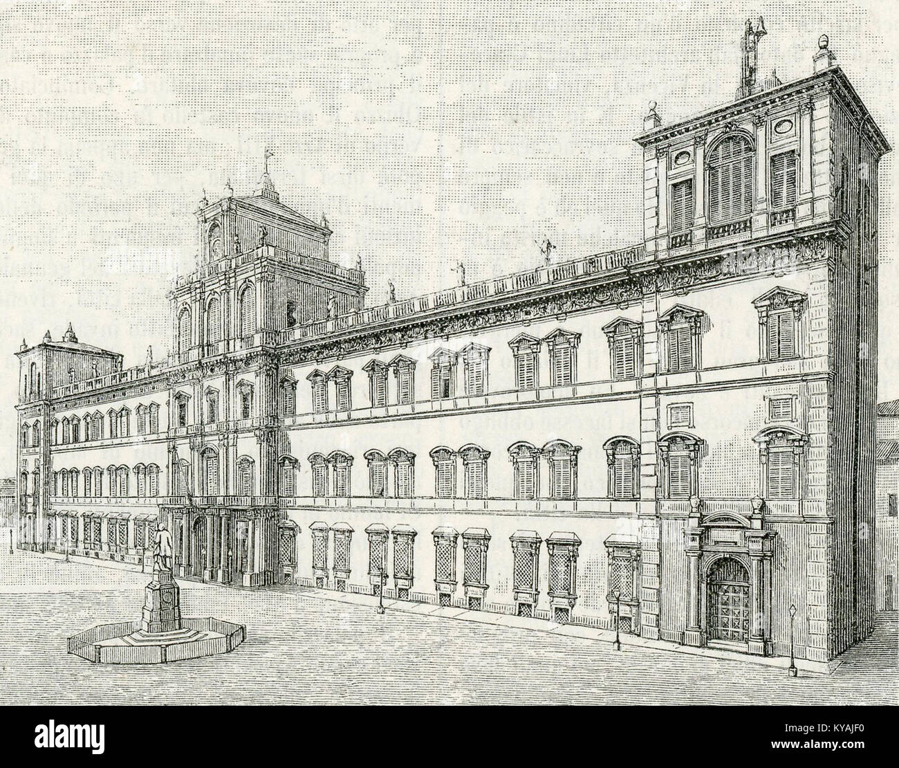 The Palazzo Reale in Modena, Italy, is an iconic historical building ...