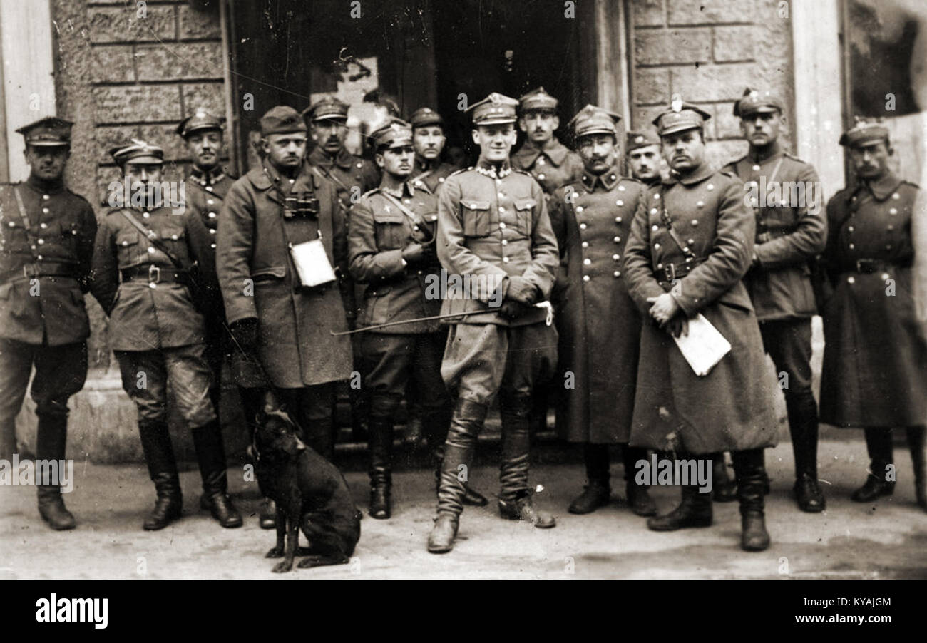 This historical photograph shows a scene from Minsk on October 15, 1920 ...