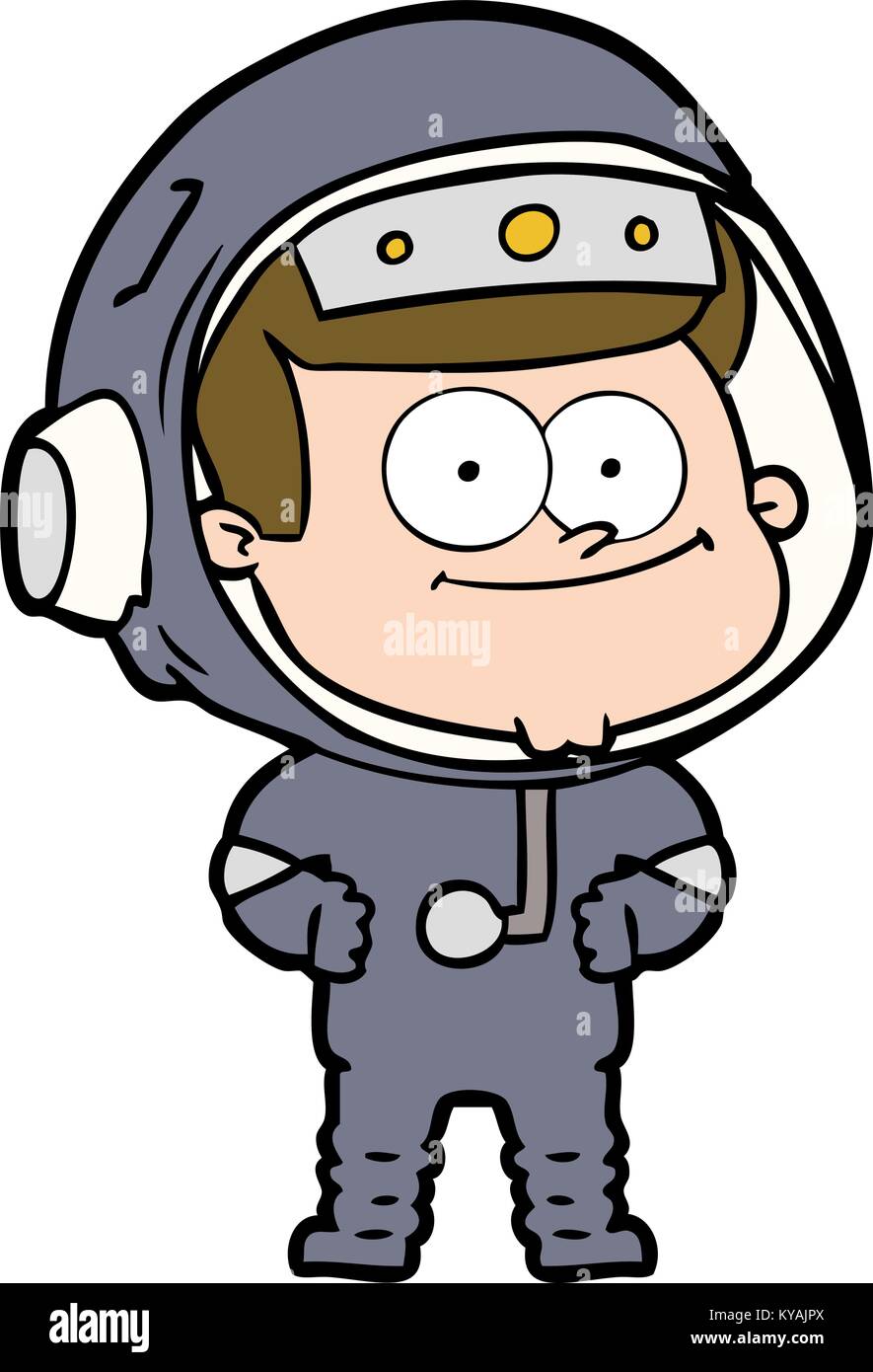 happy astronaut cartoon Stock Vector Image & Art - Alamy