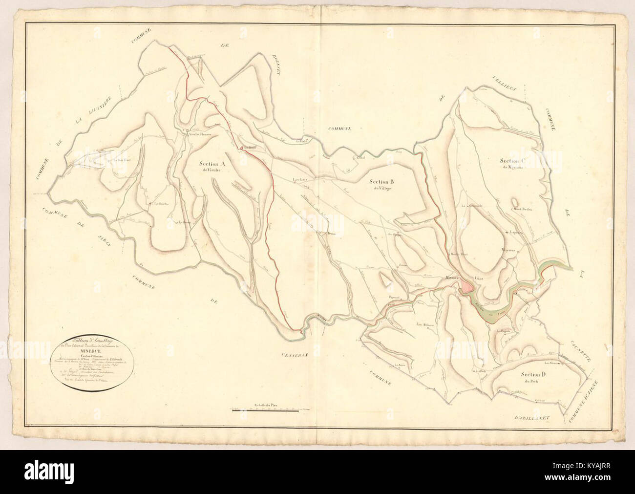 Herault department map hi-res stock photography and images - Alamy