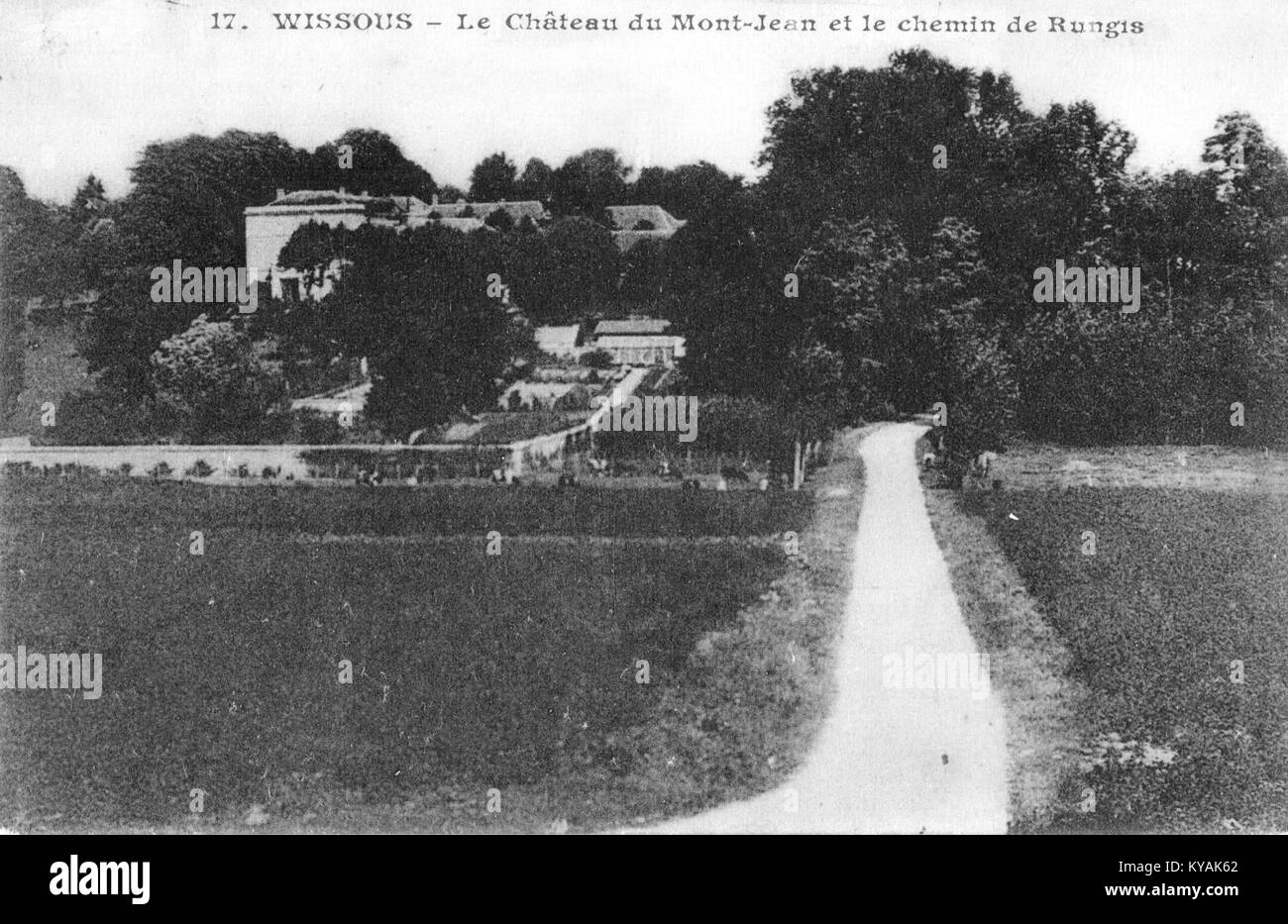 This image depicts the Château de Mont-Jean and the Rungis Road in ...