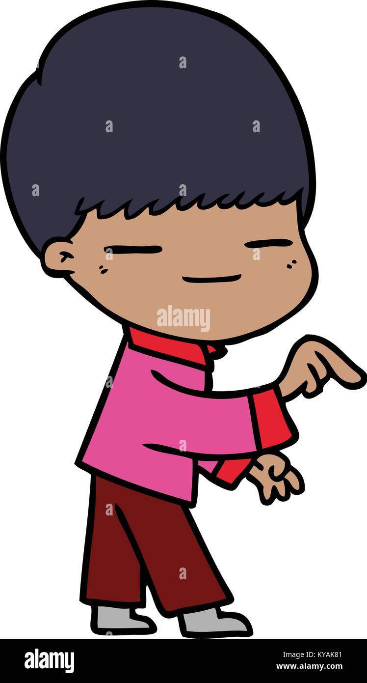 cartoon smug boy Stock Vector Image & Art - Alamy