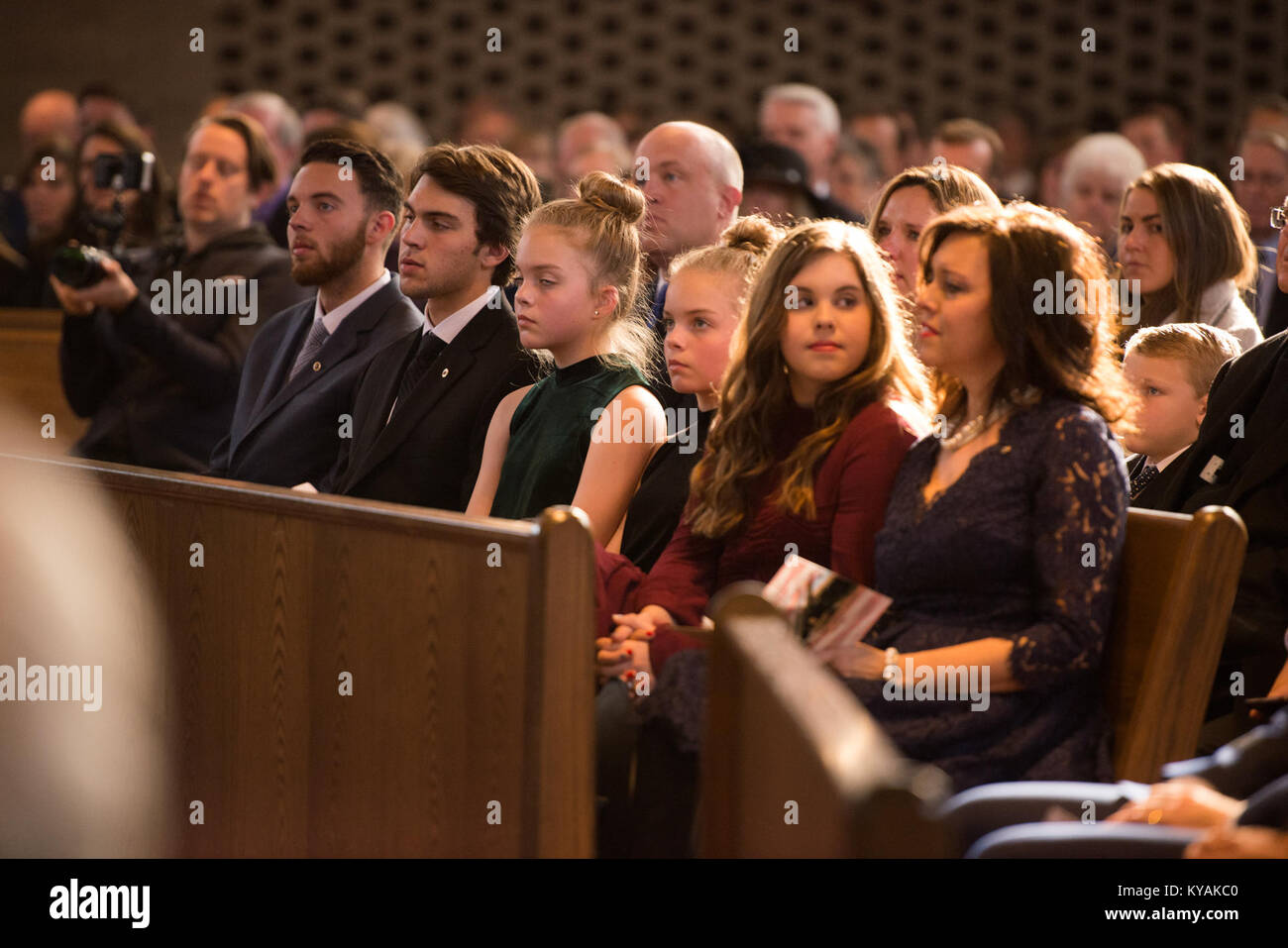 This image depicts the service and memorial ceremony for U.S. Air Force ...