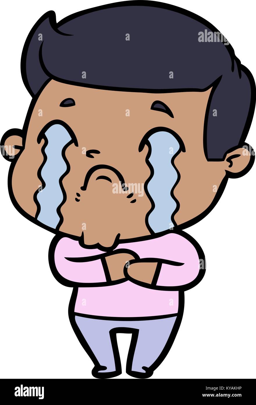 cartoon man crying Stock Vector Image & Art - Alamy