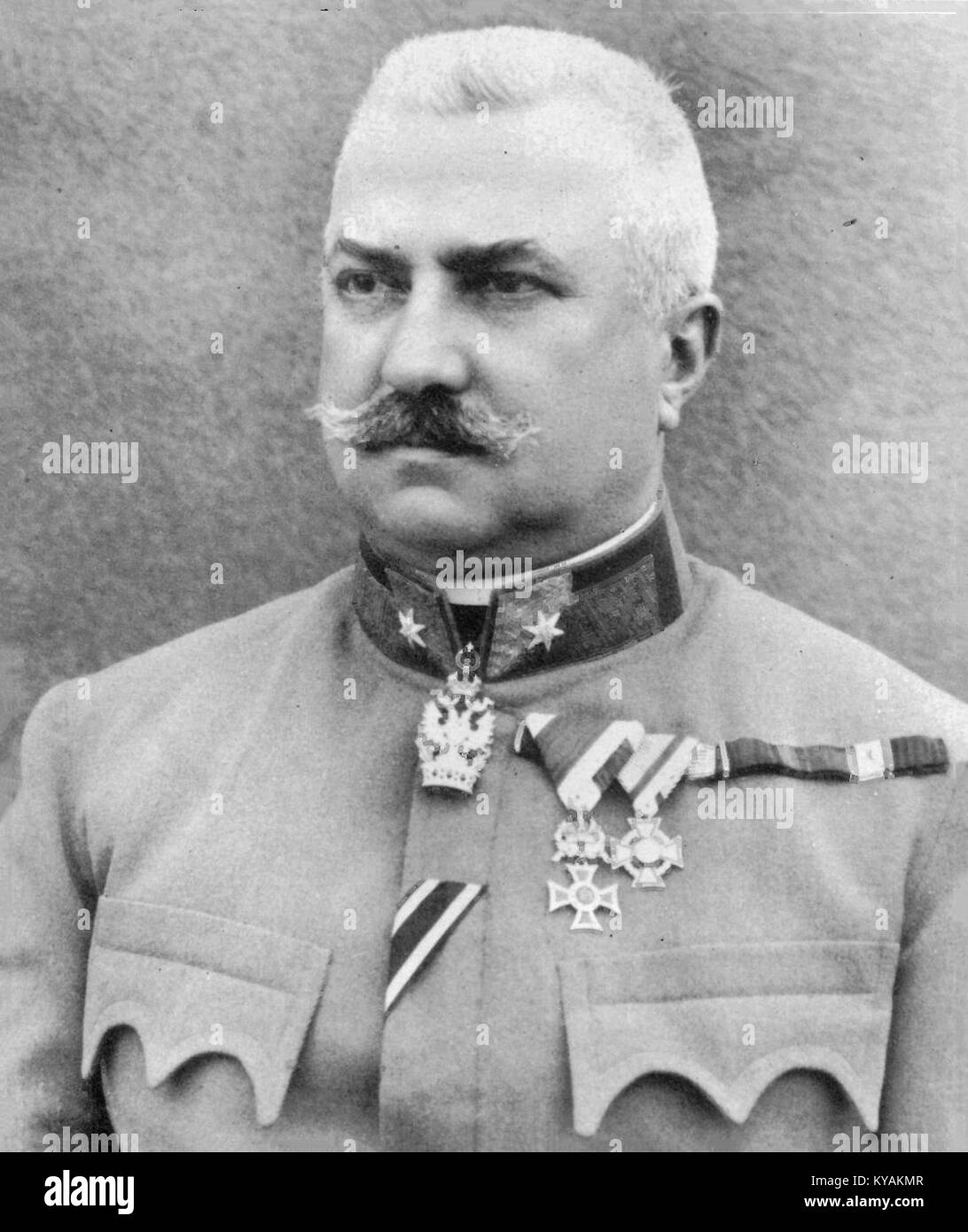 Portrait of Stanisław Puchalski, showing military uniform, rank, and ...