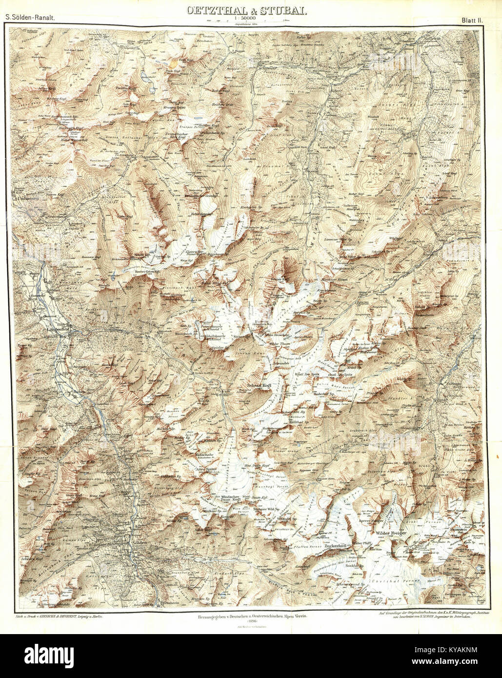 Oetzthal und Stubai Sölden-Ranalt Stock Photo - Alamy
