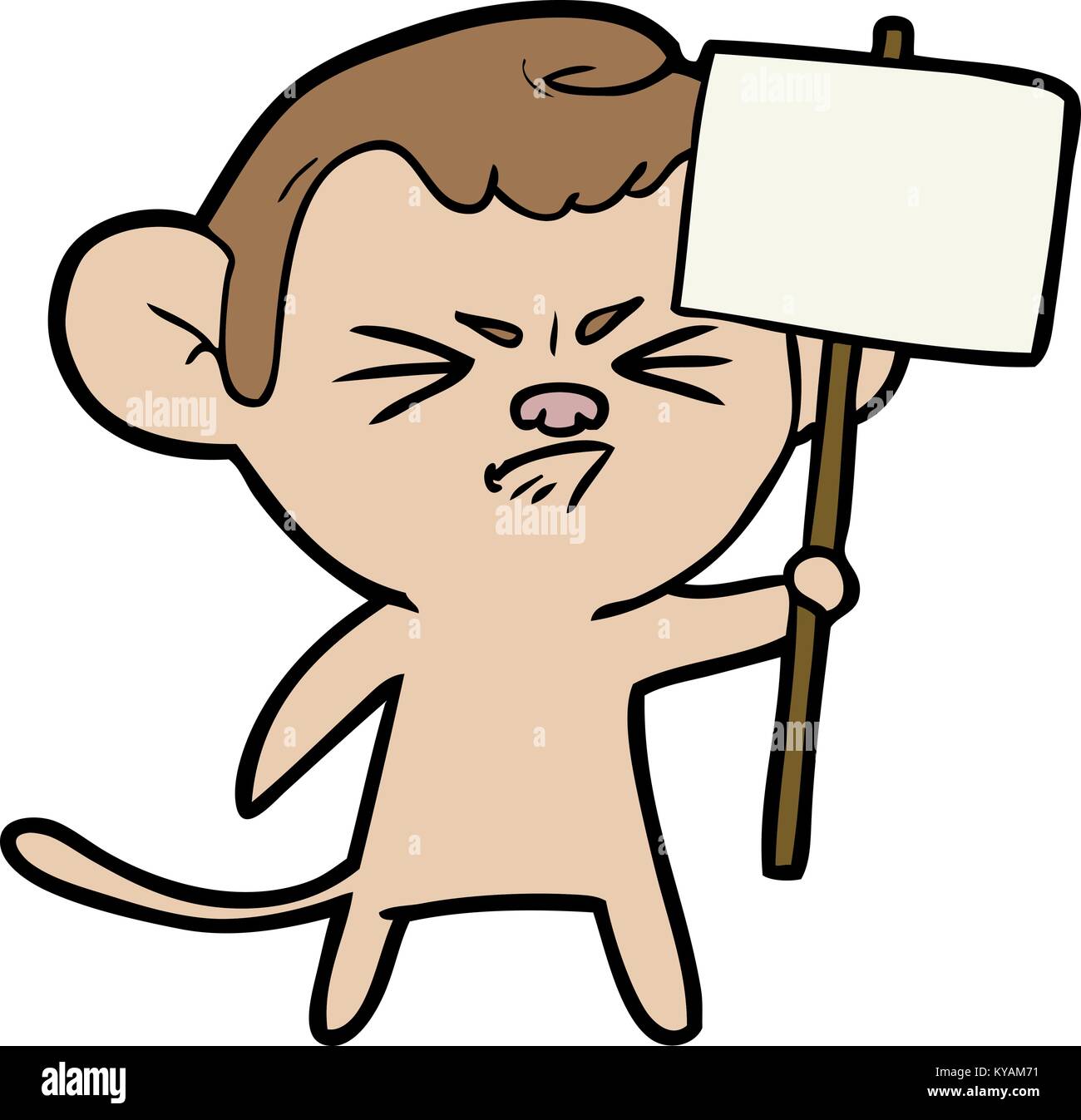 cartoon angry monkey Stock Vector Image & Art - Alamy
