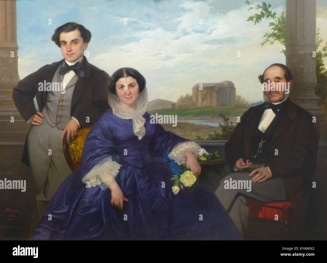 A painting by Glaize featured in the Musée Fabre, demonstrating the ...