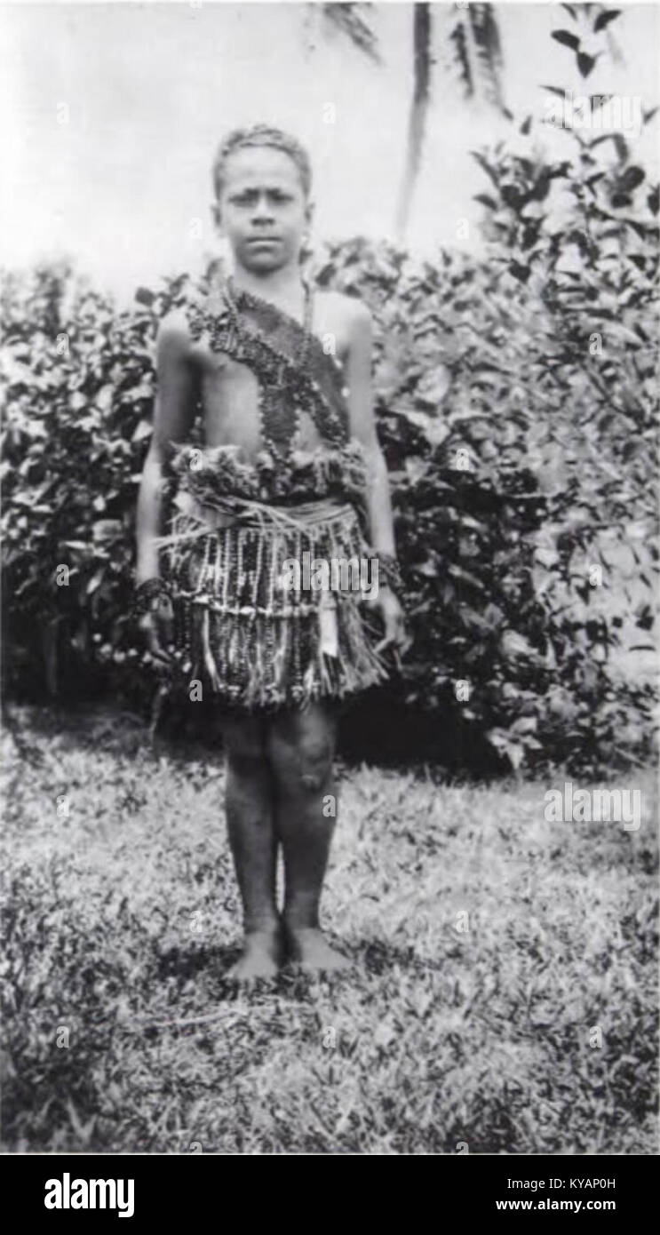 This 1928 photograph shows Prince Taufa'ahau of Tonga, highlighting his ...