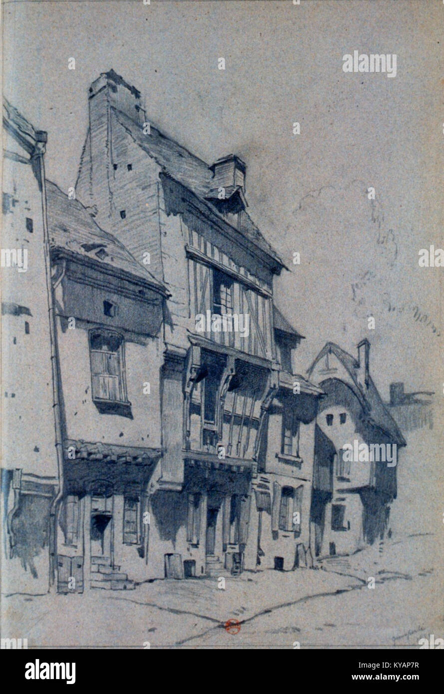 Old french drawing hi-res stock photography and images - Alamy