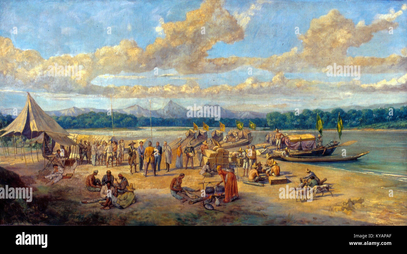 Oscar Pereira da Silva's painting 'Encontro de Monjes no Sertão ...
