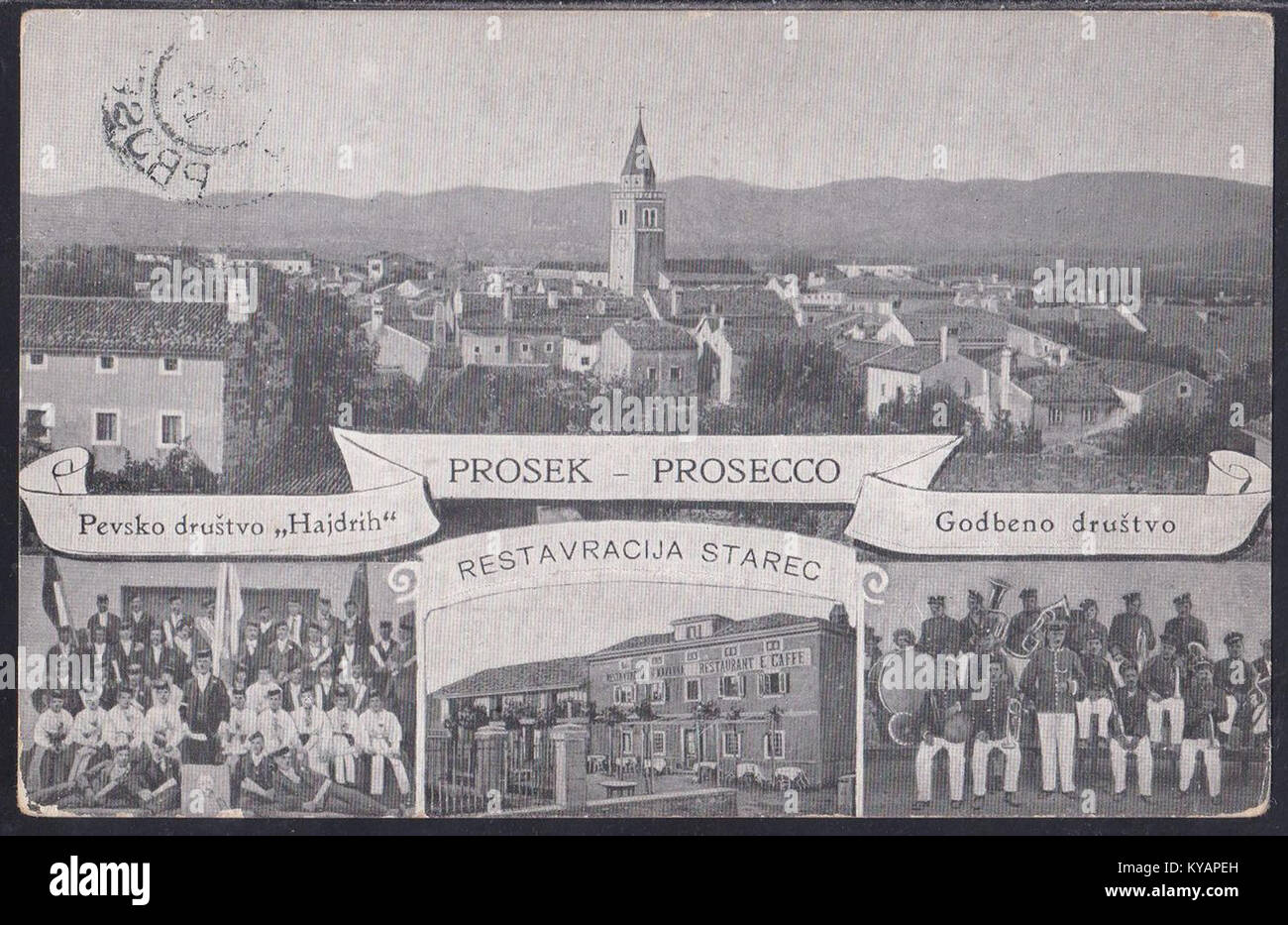 This vintage postcard from 1913 offers a glimpse of the Prosek ...