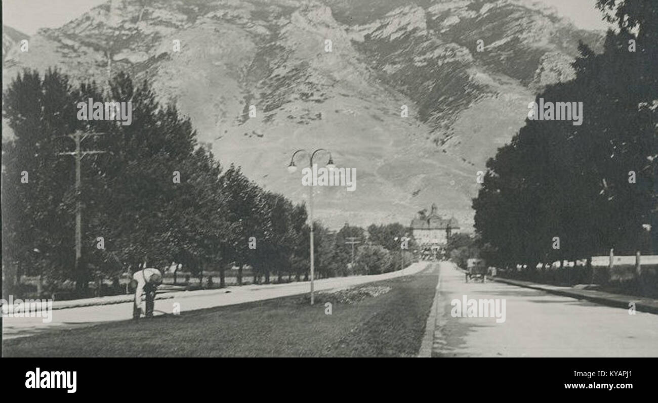 A historical photograph from the early 20th century shows the Utah ...