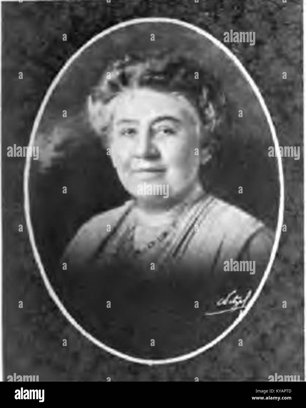 A portrait of Mrs. Andrew Stewart Lobingier, who was the 1922 president ...