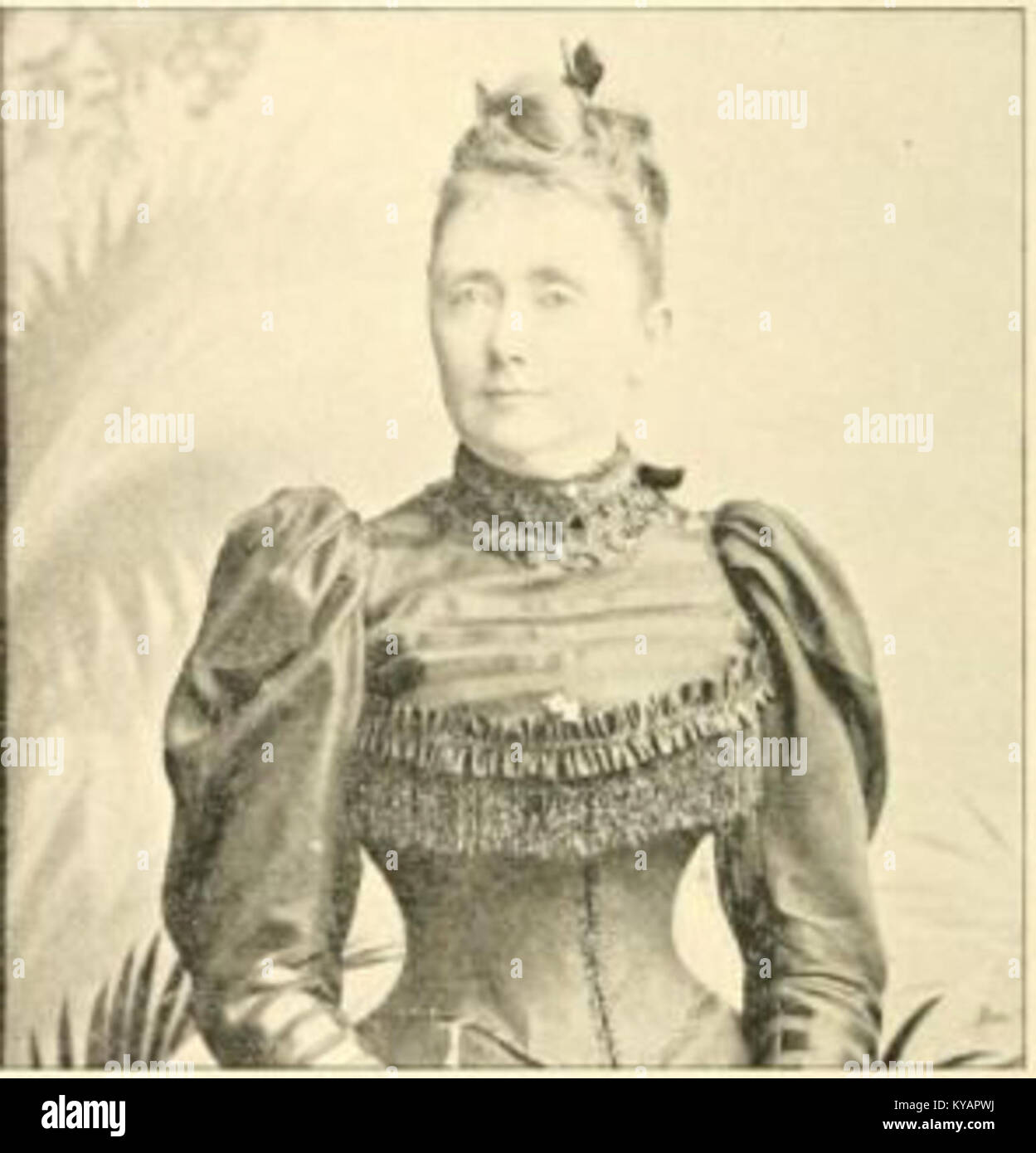 A portrait of May Ewing, wife of Horacio Guzman, showcasing the subject ...