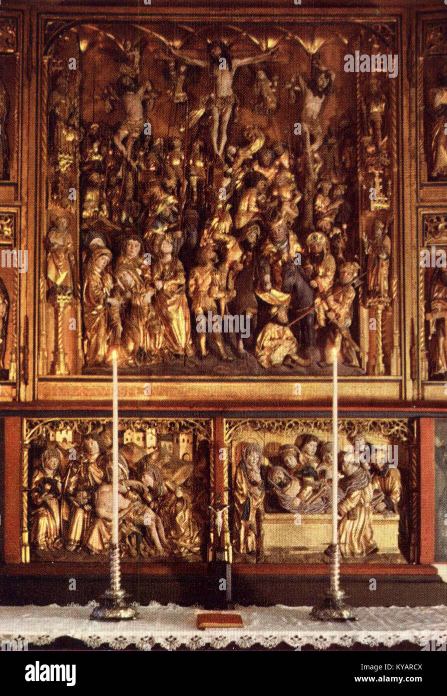 The image shows the altar piece in the Sankt Nicolai Church in Arboga ...