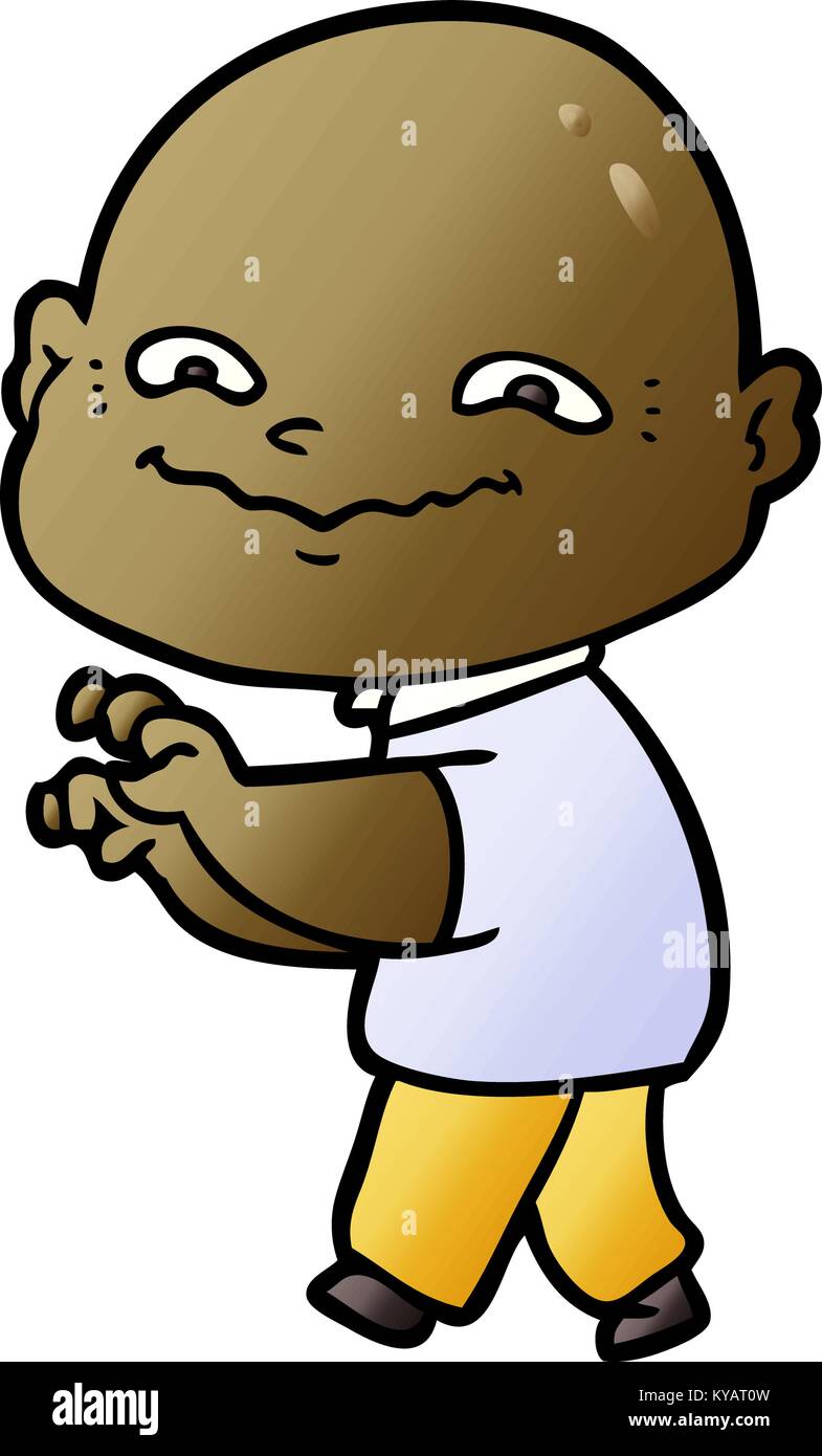 cartoon creepy guy Stock Vector Image & Art - Alamy