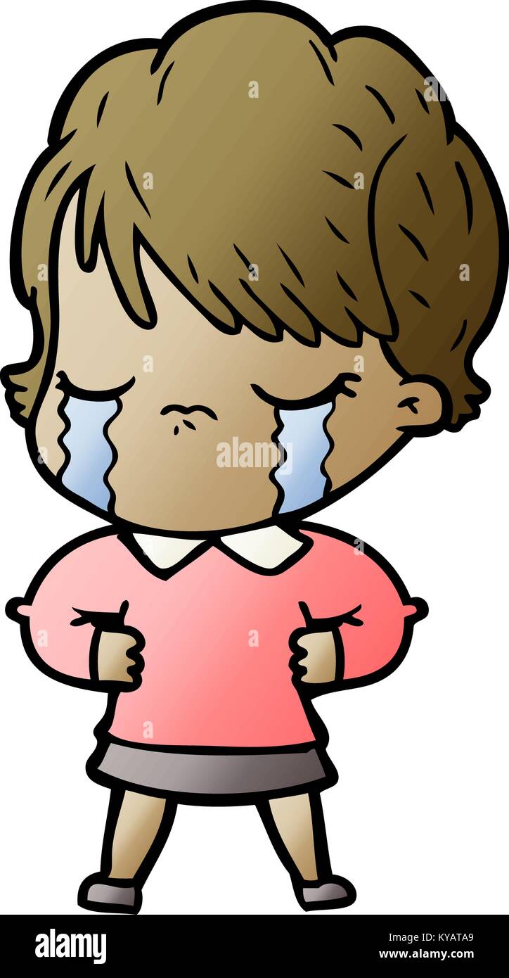 cartoon woman crying Stock Vector Image & Art - Alamy