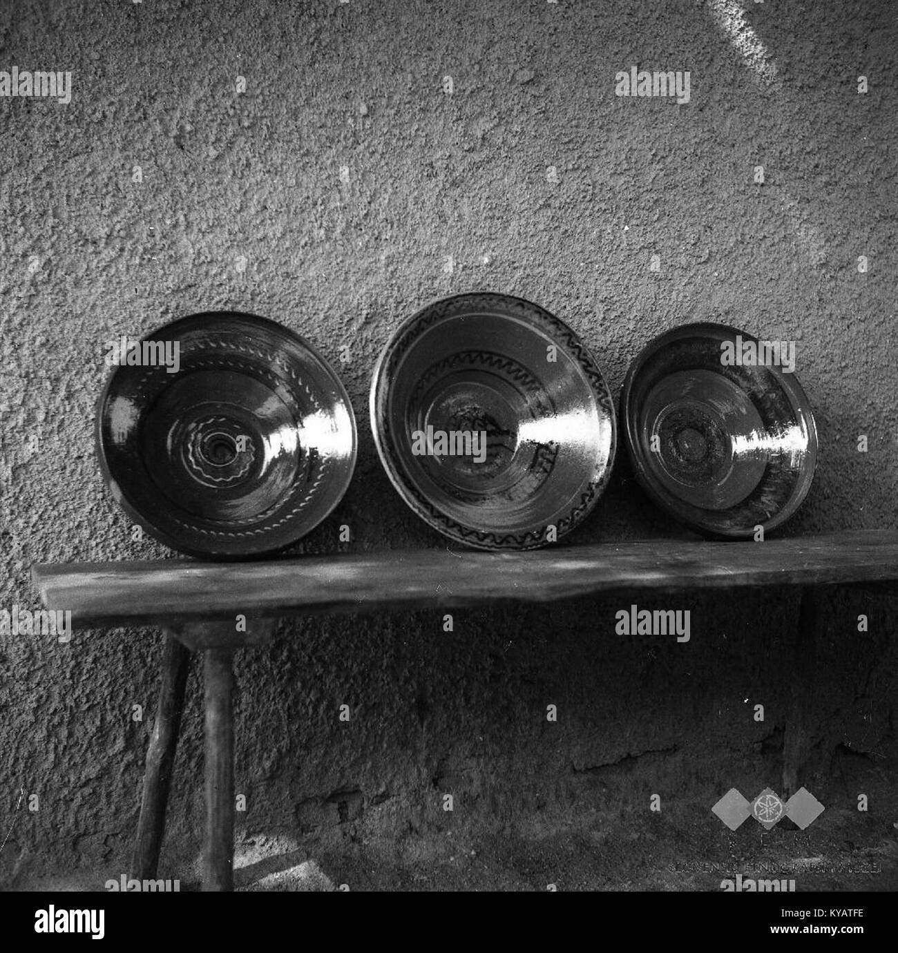 In ceramic bowls Black and White Stock Photos & Images - Alamy