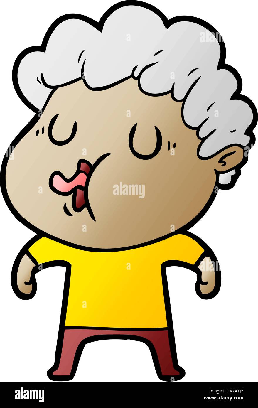 cartoon man singing Stock Vector Image & Art - Alamy