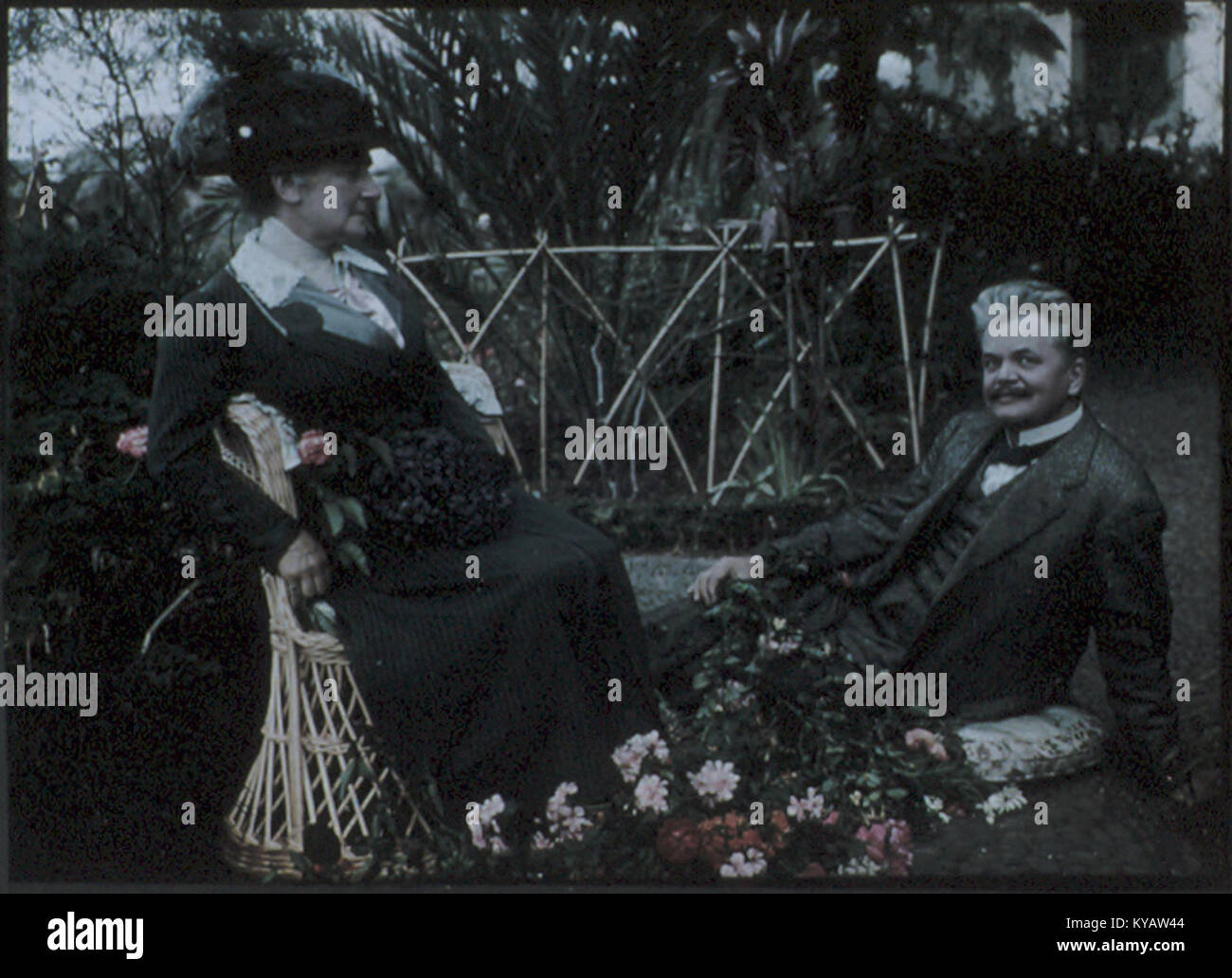 This photograph, taken by Sarah Angela Acland around 1915, shows a man ...