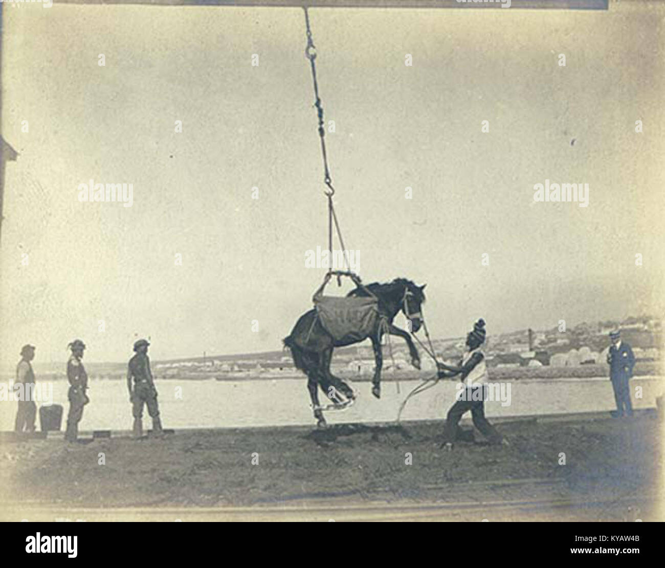Man hoisting hi-res stock photography and images - Alamy