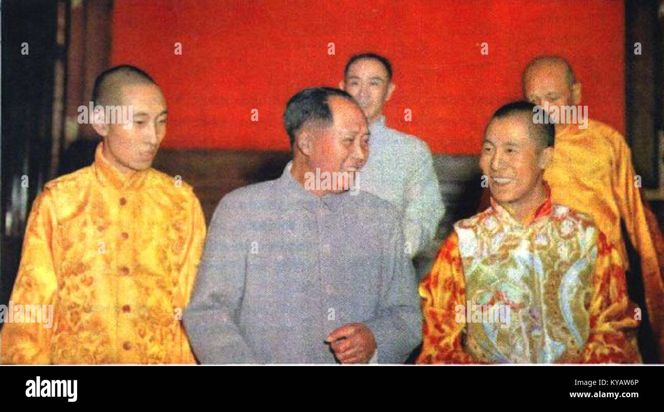 Dalai lama panchen lama mao zedong hi-res stock photography and images ...