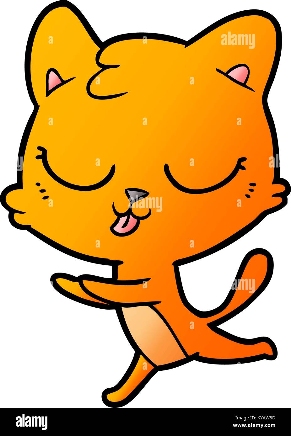 cartoon cat hissing Stock Vector Image & Art - Alamy