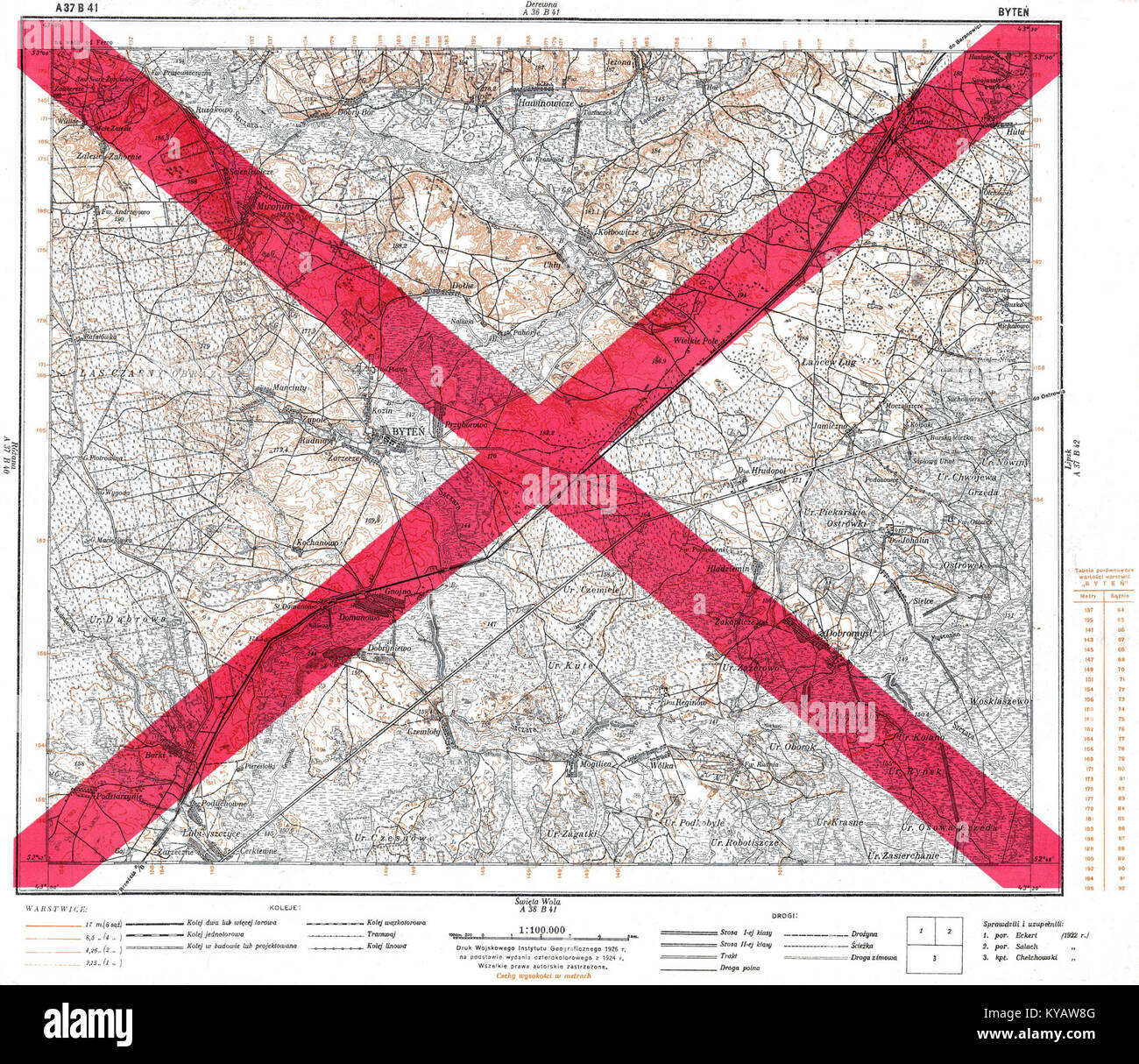 This map shows the town of Lancew Lug, offering a visual representation ...