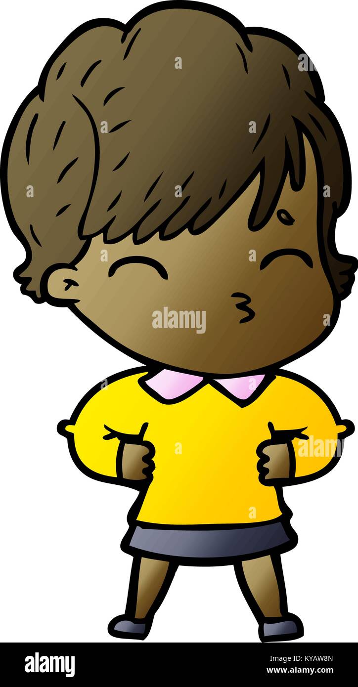 cartoon woman thinking Stock Vector Image & Art - Alamy